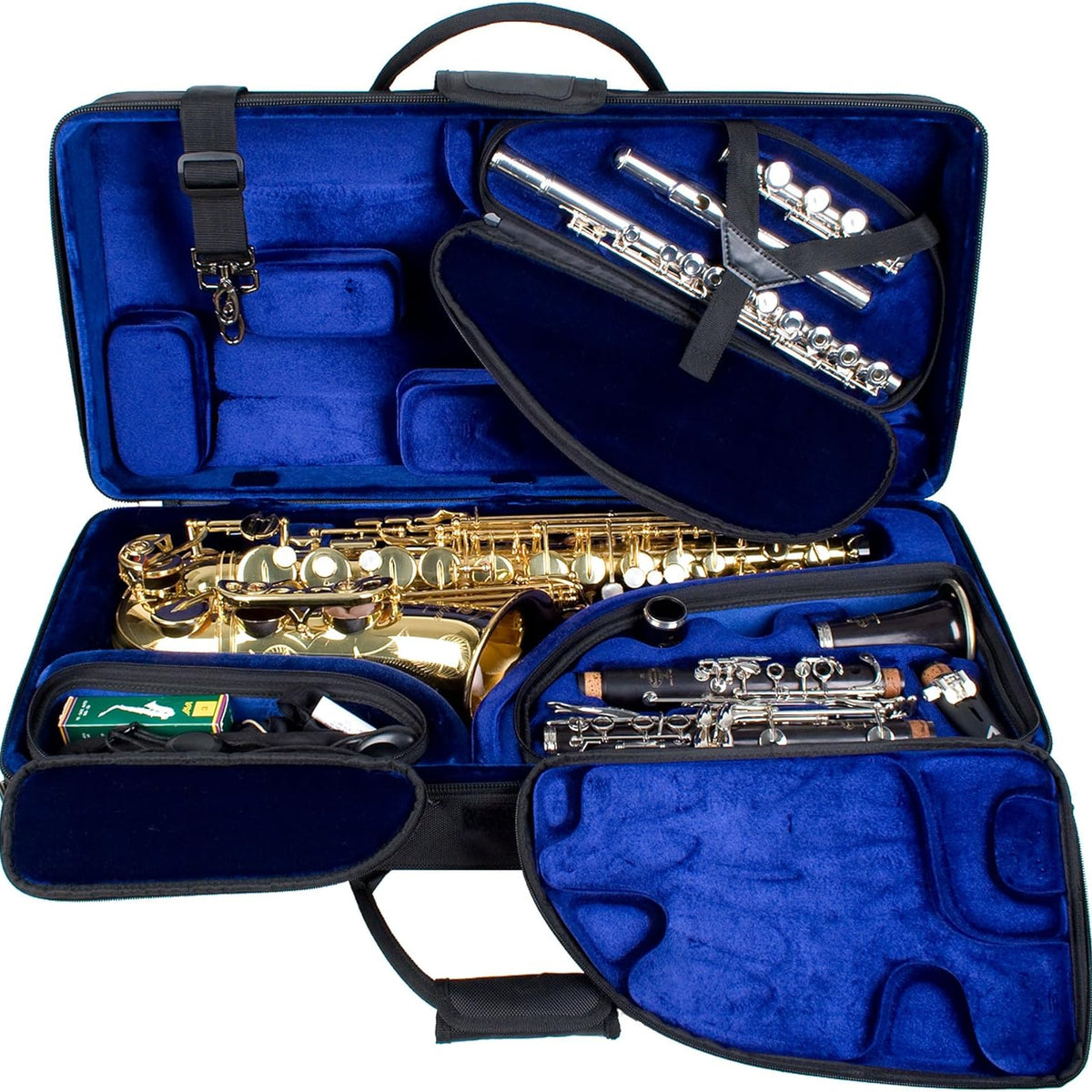 Protec Triple Alto Saxophone/Bb Clarinet/Flute Case – Prozone Music Ltd